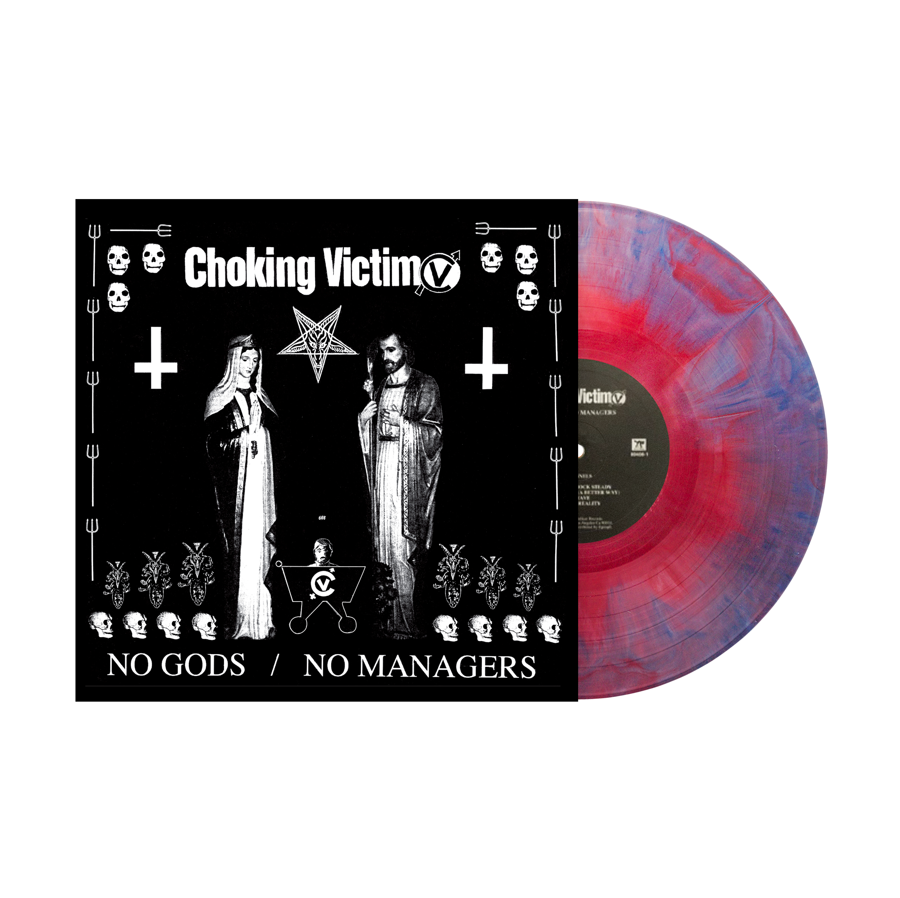 Choking Victim "No Gods / No Managers" (Smartpunk Exclusive) LP • Devil ...